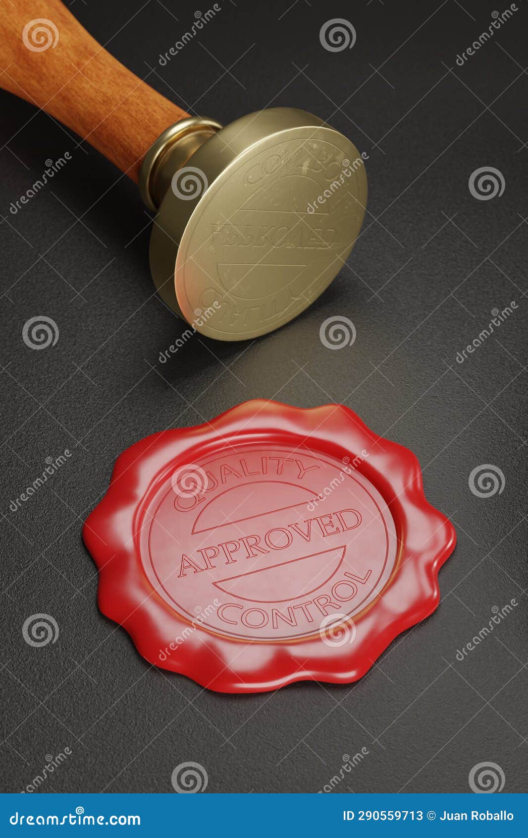 Approved And Quality Control Stamps Vector Illustration | CartoonDealer ...
