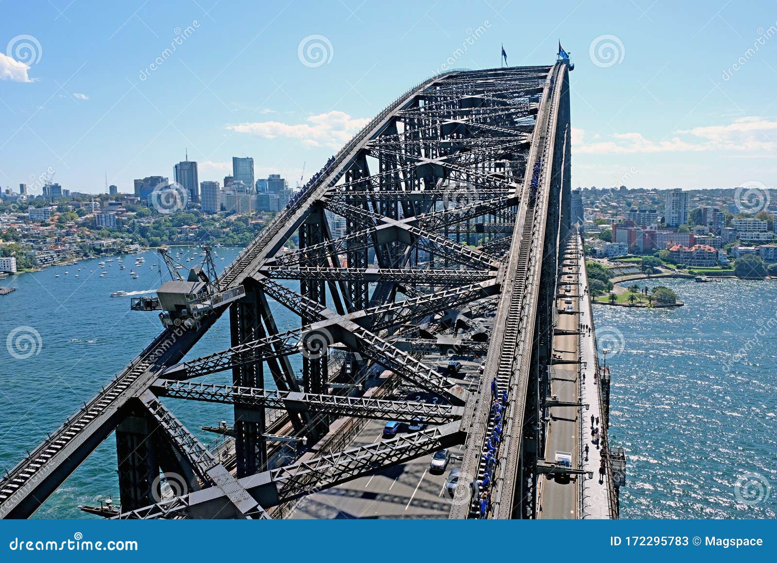 Close Up of an Arch of Sydney Harbour Bridge Editorial Stock Photo ...