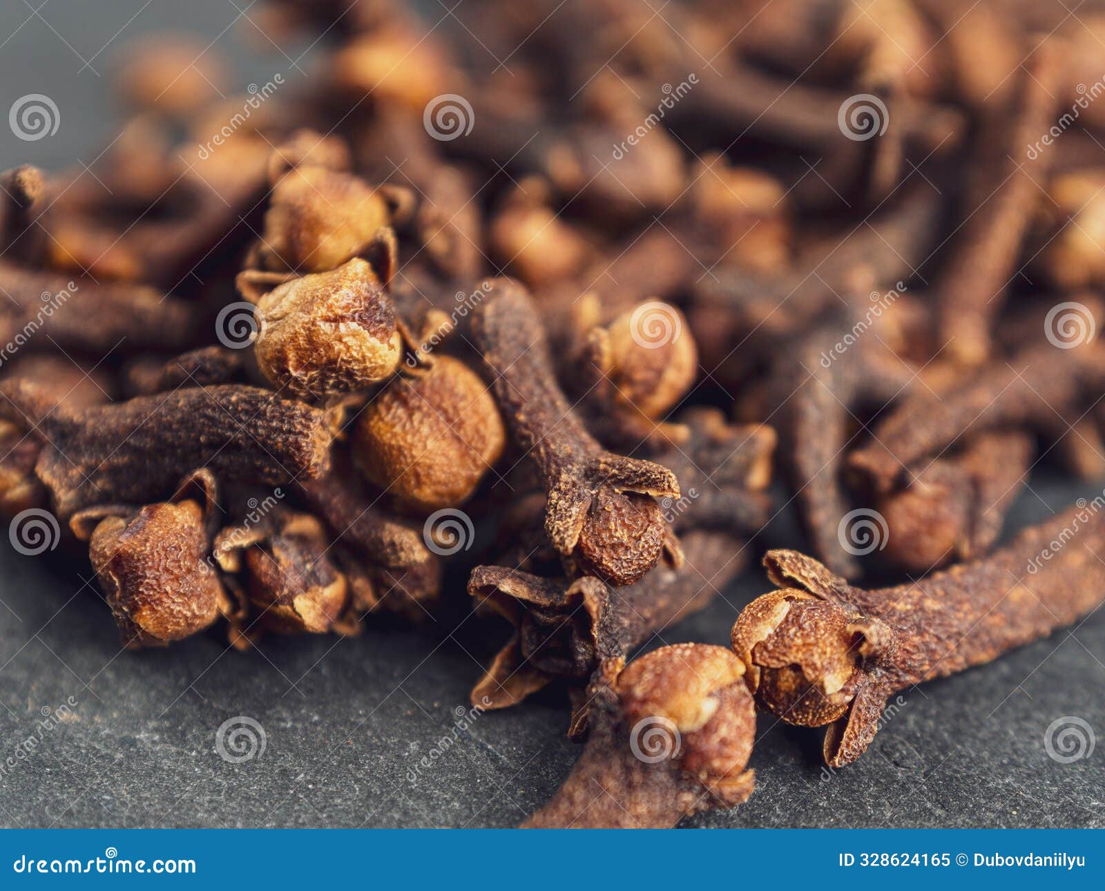 A Close-up of Aromatic Cloves, Highlighting the Texture and Rich Color ...