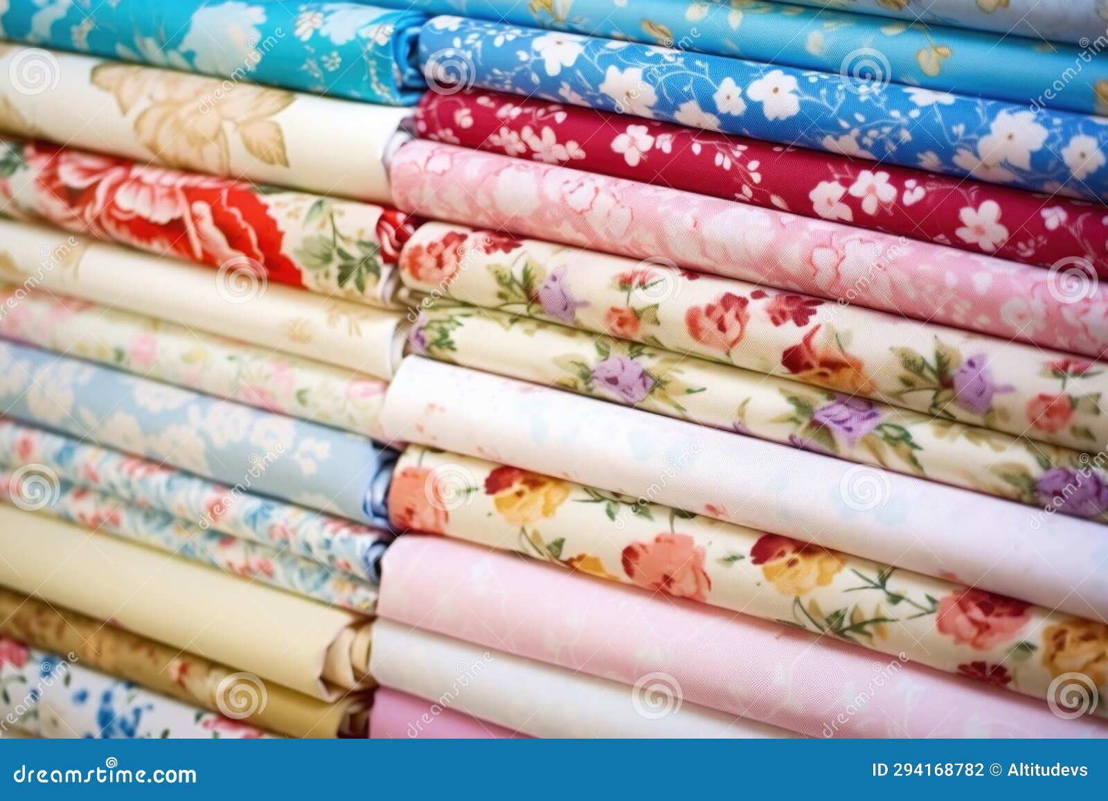 Close-up of an Array of Delicate Sewing Patterns Stock Photo - Image of ...