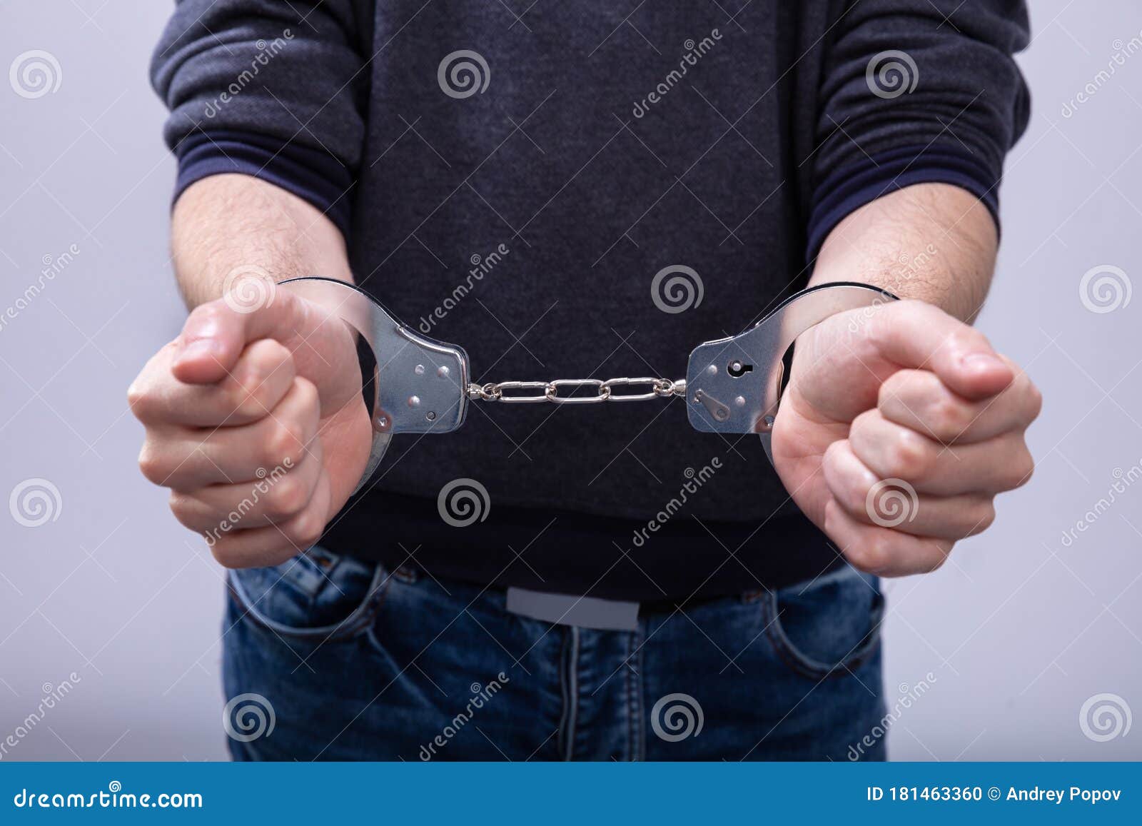 Close-up of Arrested Man`s Hand Stock Photo - Image of inside, fingers ...