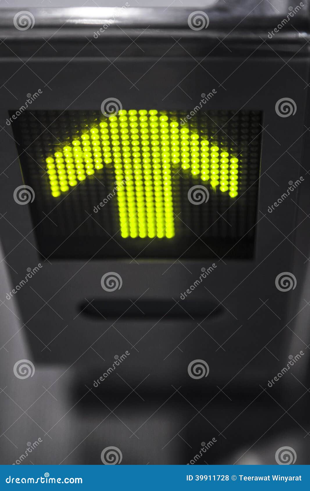 Automatic Arrow At The Fork Of The Railway Tracks Stock Image ...