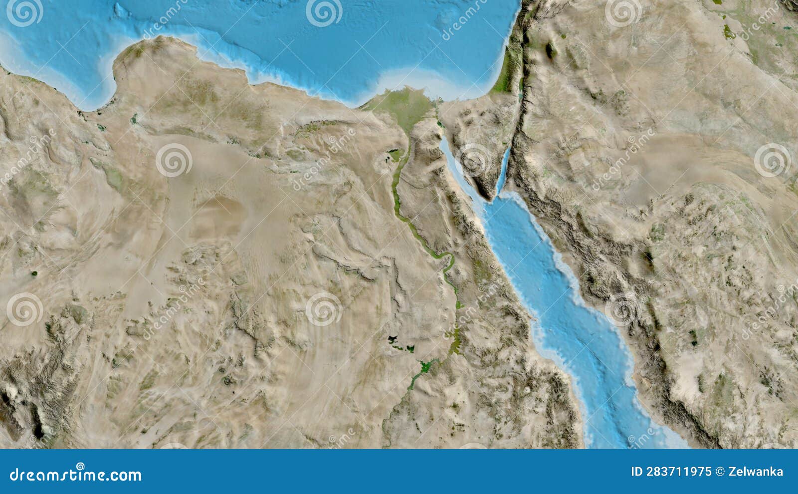 Egypt Map And Satellite Image