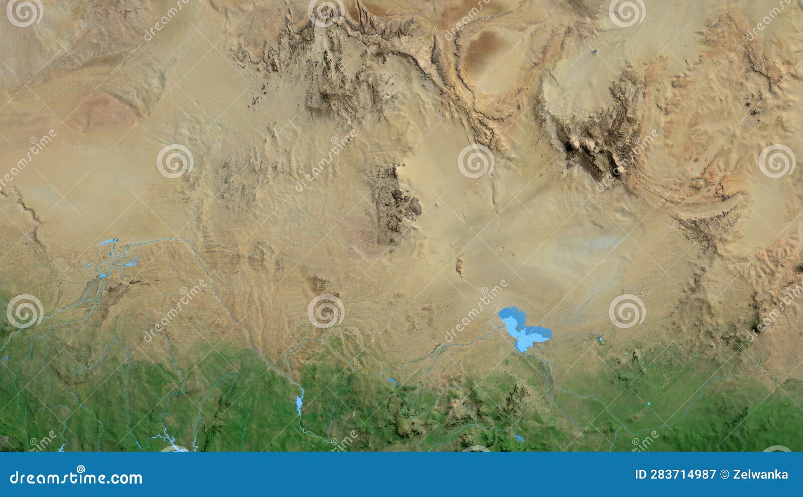 Niger area. Satellite map stock illustration. Illustration of africa ...