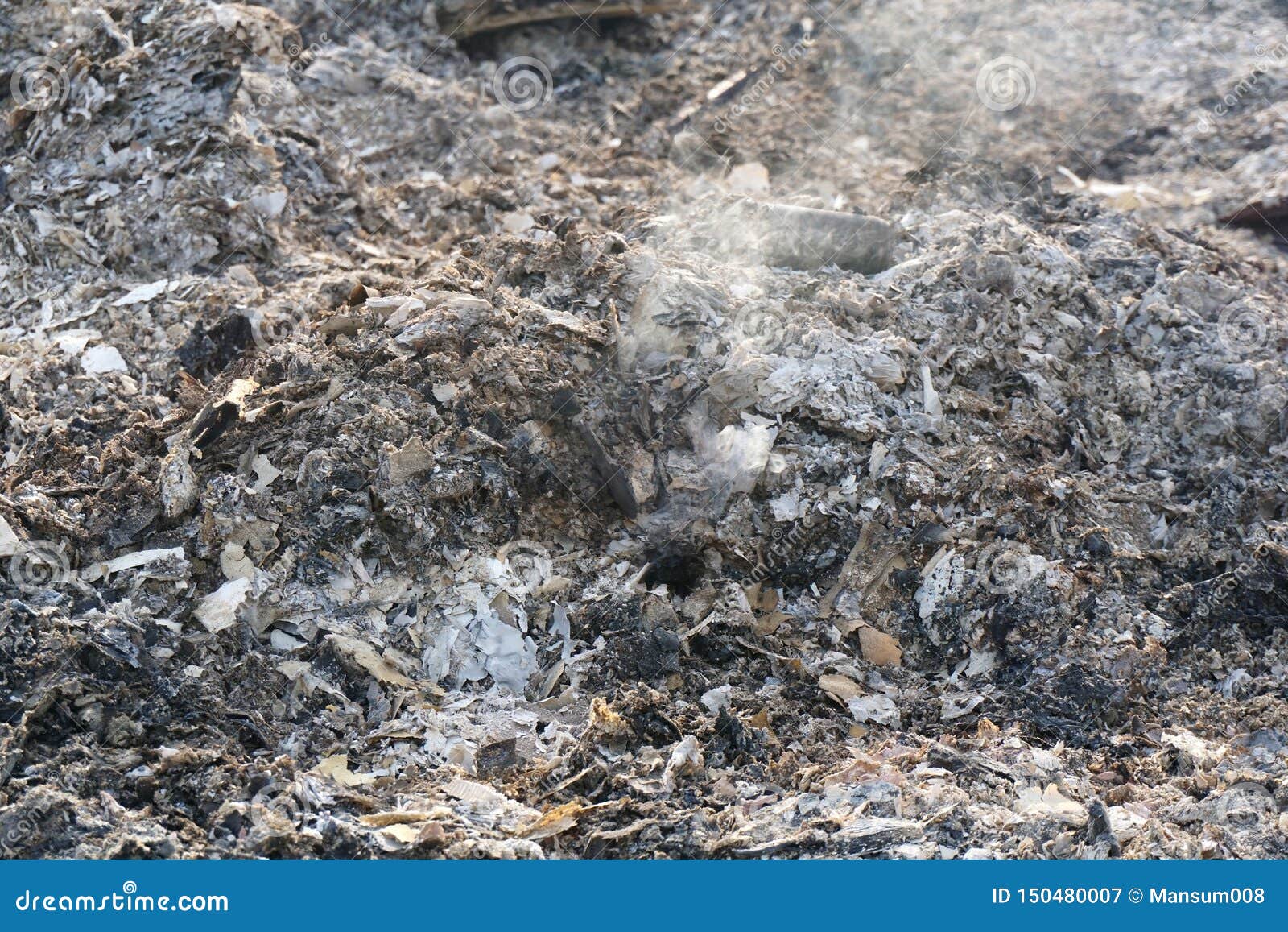 Ash on the ground stock image. Image of natural, paper - 150480007