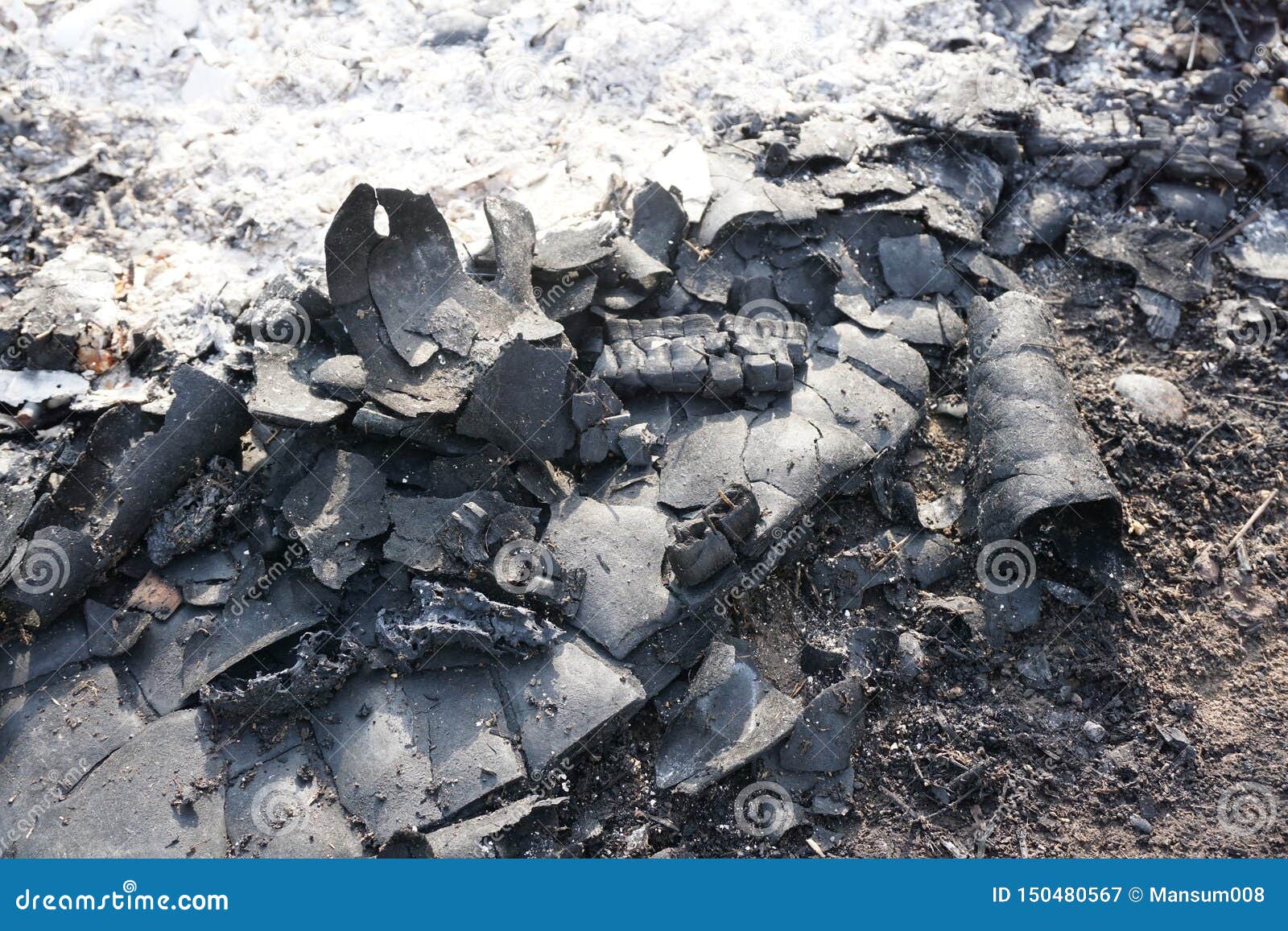 Ash on the ground stock image. Image of dust, junk, close - 150480567
