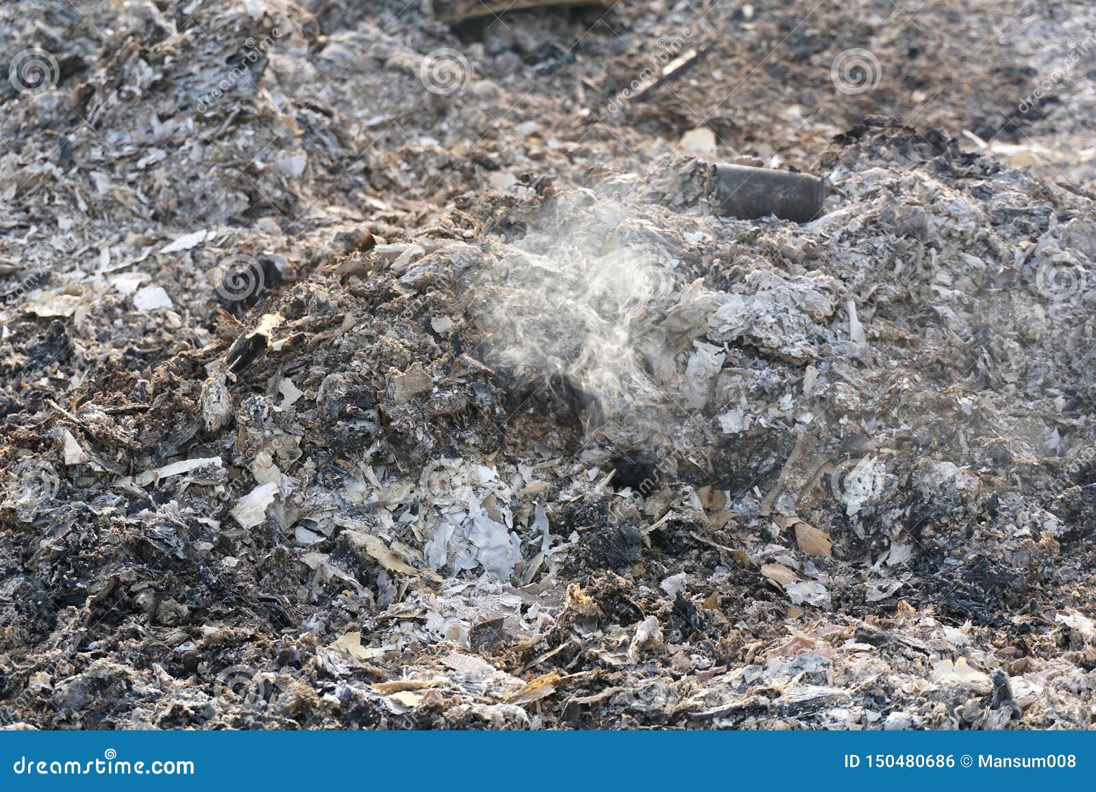 Ash on the ground stock photo. Image of texture, paper - 150480686