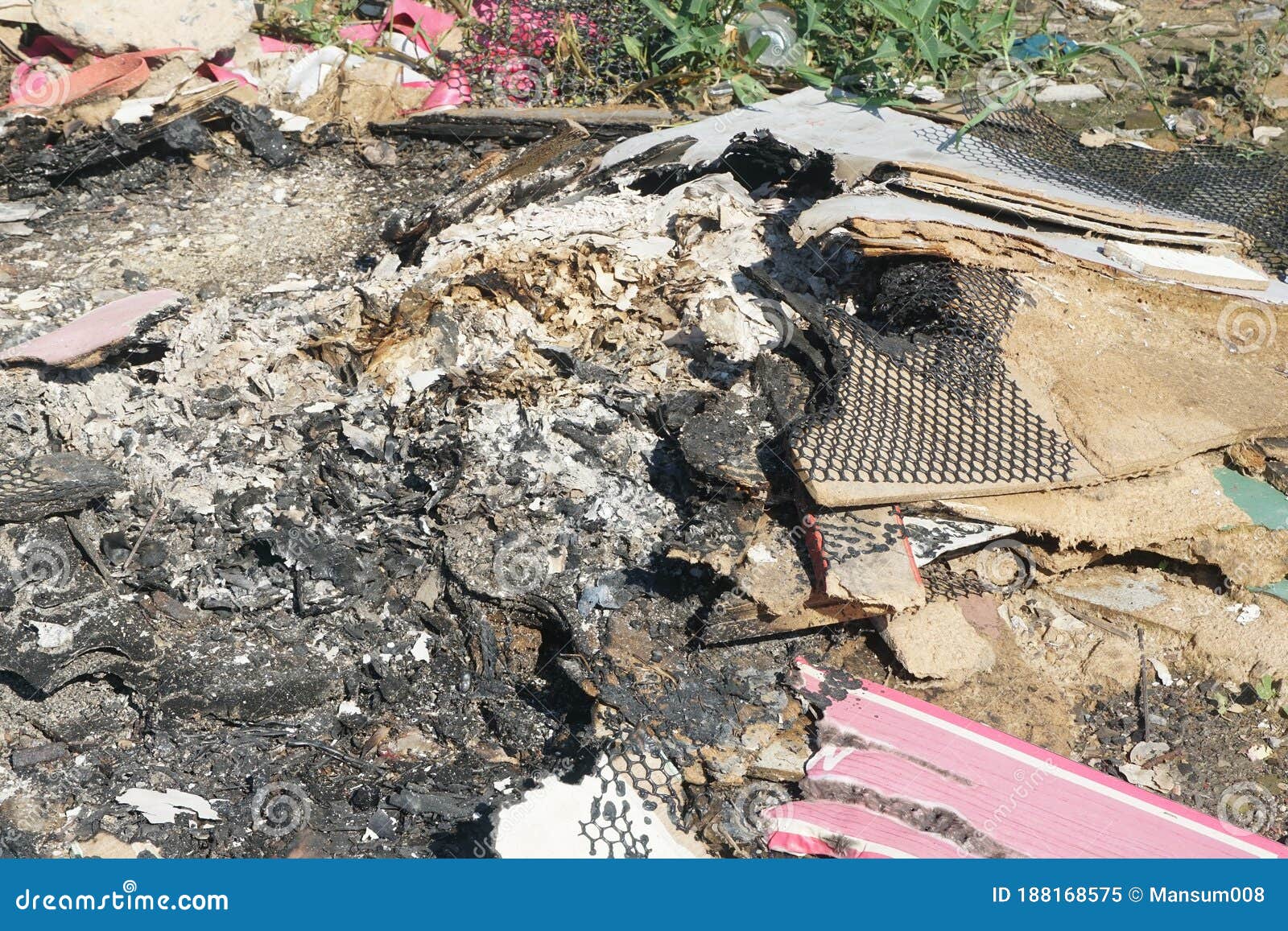 Ash on the ground stock image. Image of dirty, ground - 188168575