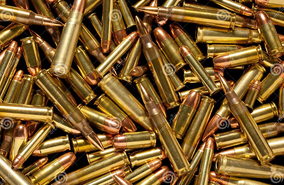 Close-up of Assorted Bullets Stock Photo - Image of shell, macro: 10369194