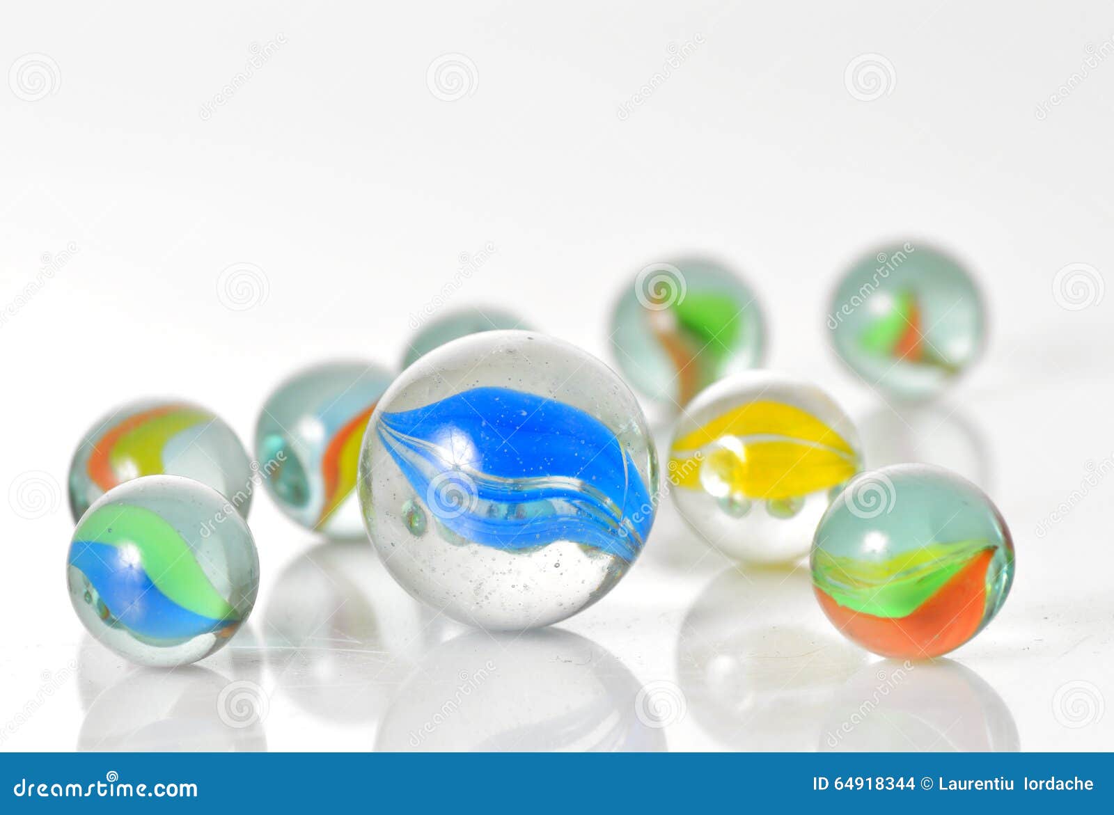 Close Up of Assorted Marbles Stock Photo - Image of round, clear: 64918344