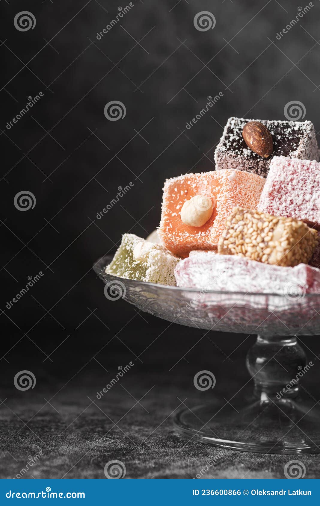 Close Up Assorted Sortiments Turkish Delight. High Quality Photo Stock ...