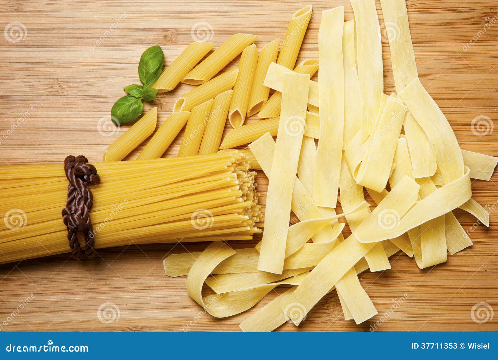 Close Up on Assortment of Uncooked Pasta Stock Image - Image of group ...