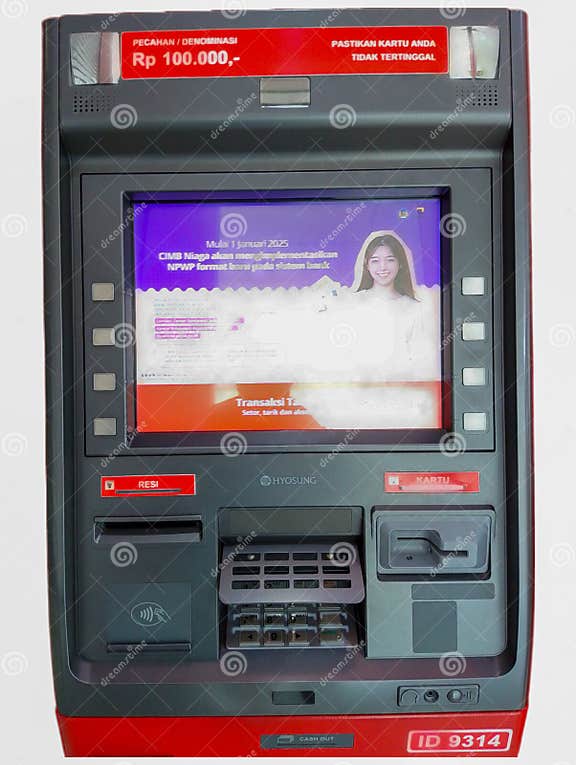ATM Machine - Touchscreen Banking Technology Editorial Stock Image ...