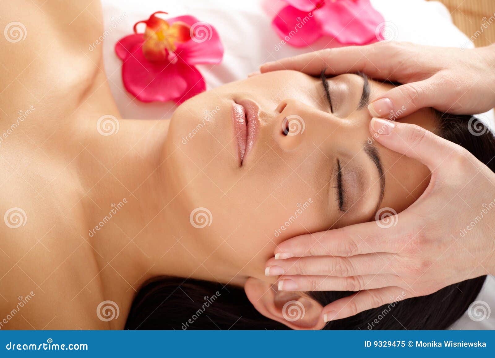 Close-up of Attractive Woman Relaxing Spa Stock Image - Image of pretty ...