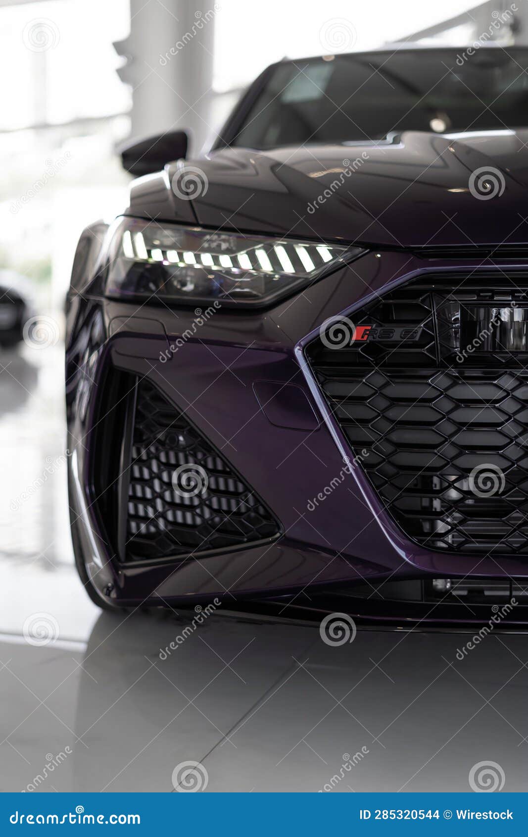 Close-up of Audi Rs6 Sportback Front View Editorial Stock Image - Image ...