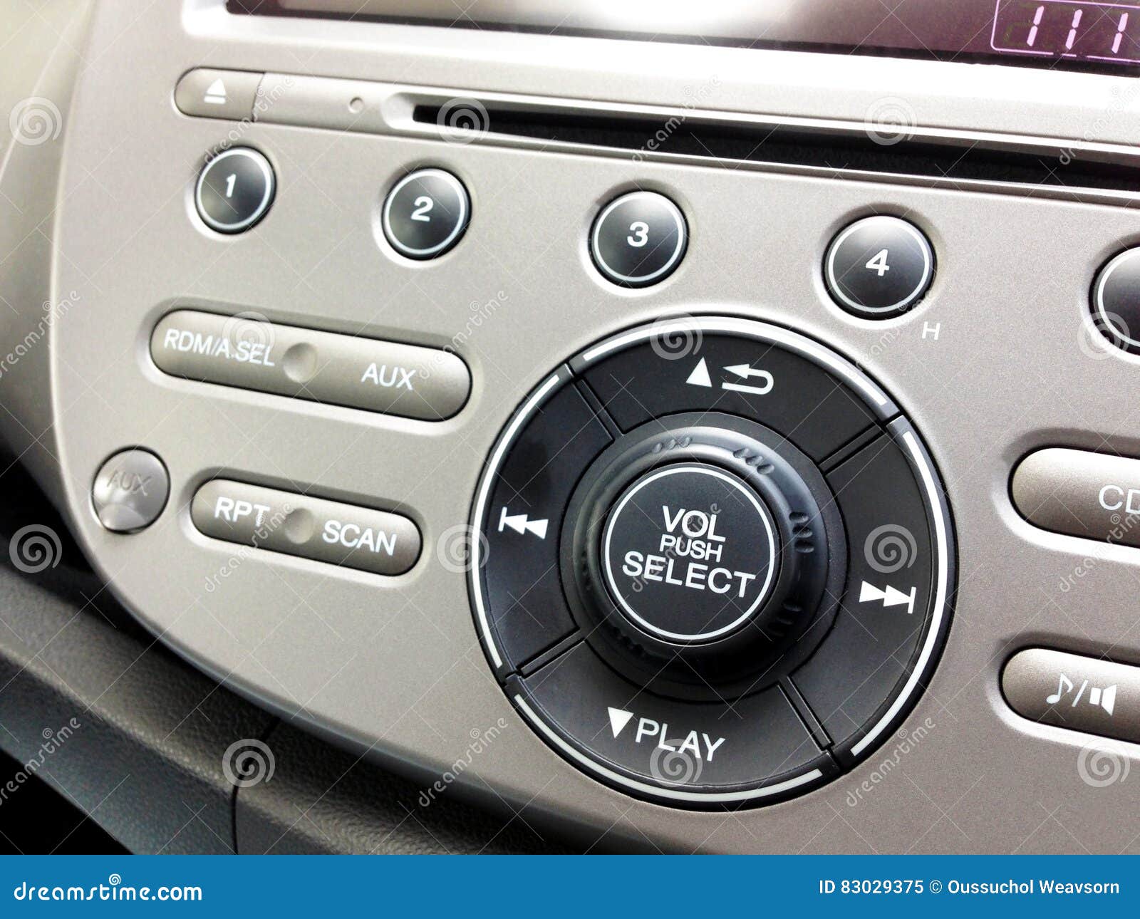 Close Up Audio Sound Inside Auto Car Stock Image - Image of accessories ...