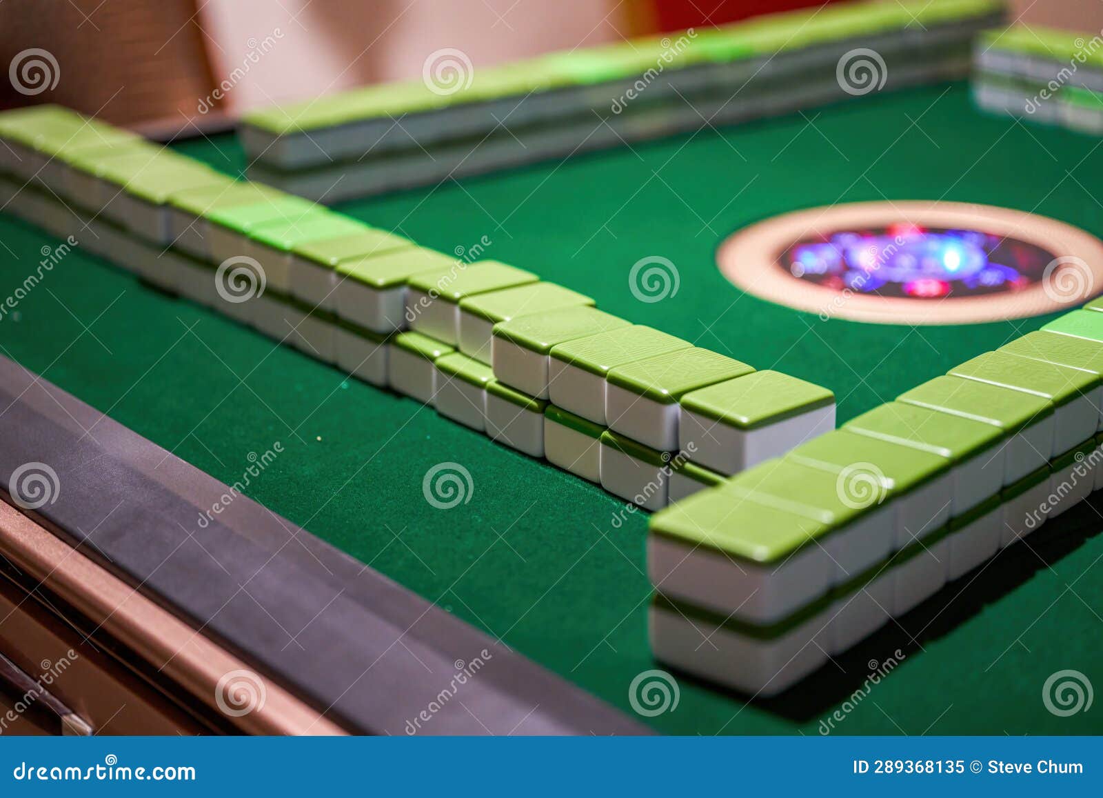 A Close-up of an Automated Mahjong Table Stock Image - Image of asian ...