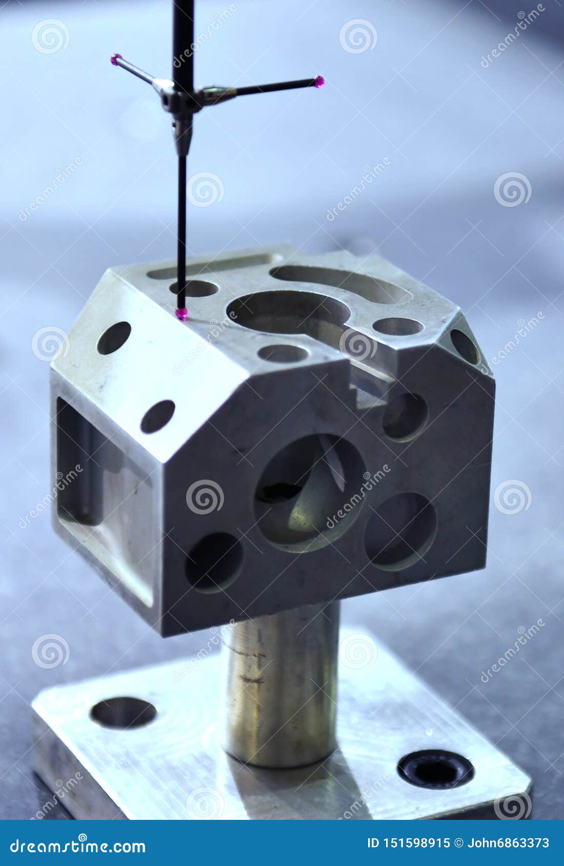 Close Up Automatic Coordinate Measurement Machine Stock Image - Image ...