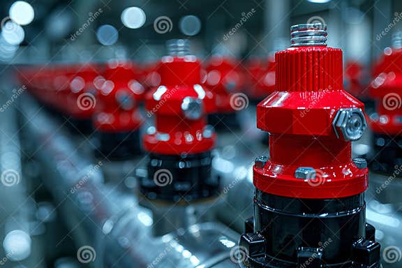 Close Up of Automatic Drencher Firefighting System with Atomizer for ...