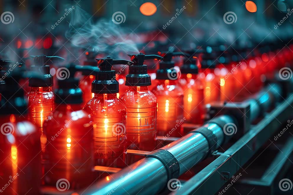 Close Up of Automatic Drencher Firefighting System with Atomizer for ...