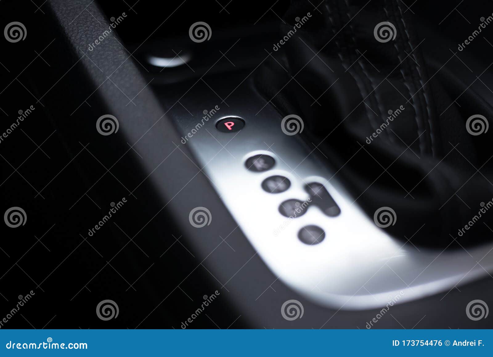 Close-up of Automatic Gearbox Selector. Stock Photo - Image of gear ...
