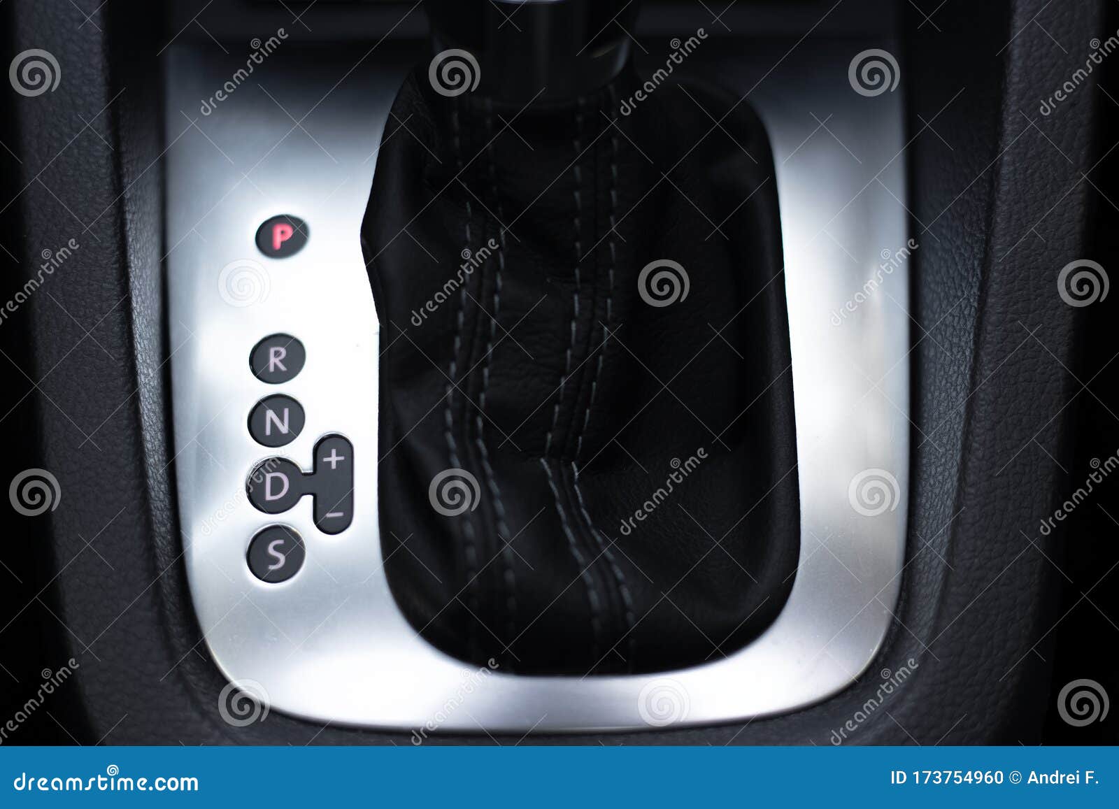 Close-up of Automatic Gearbox Selector. Stock Photo - Image of forward ...