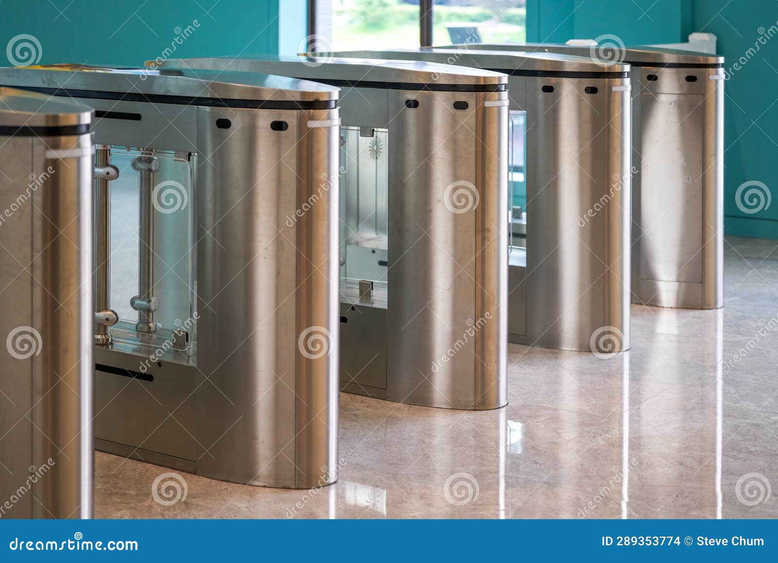 Close-up of the Automatic Ticket Gate Machine Gate at the Entrance of ...