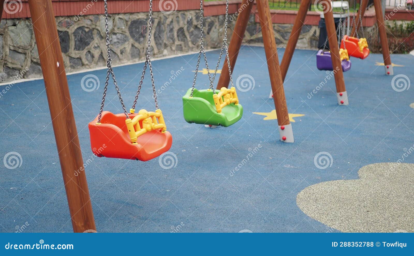 Close-up of a Baby Swing in the Playground Stock Footage - Video of ...
