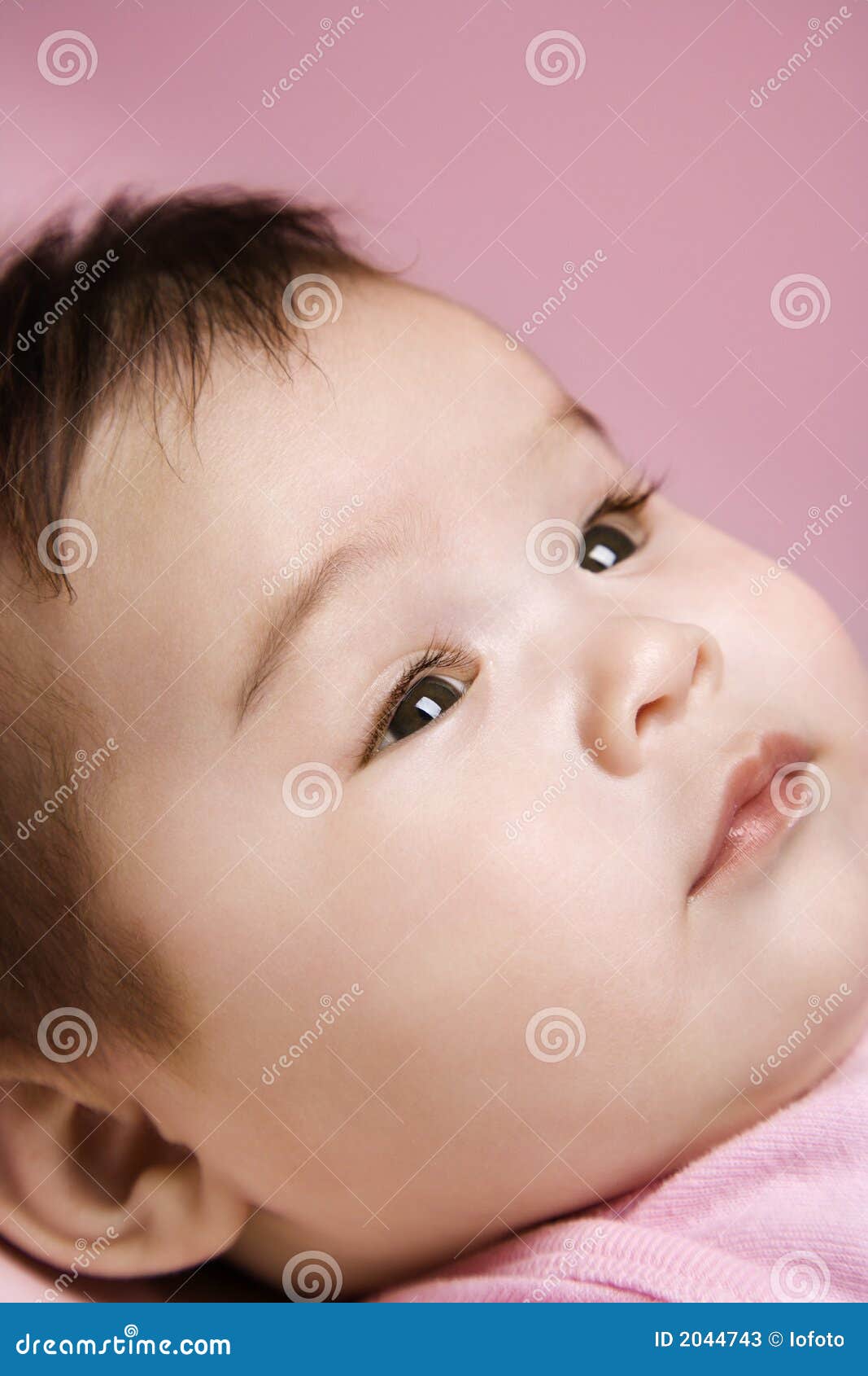 Close up of babys face. stock image. Image of baby, studio - 2044743