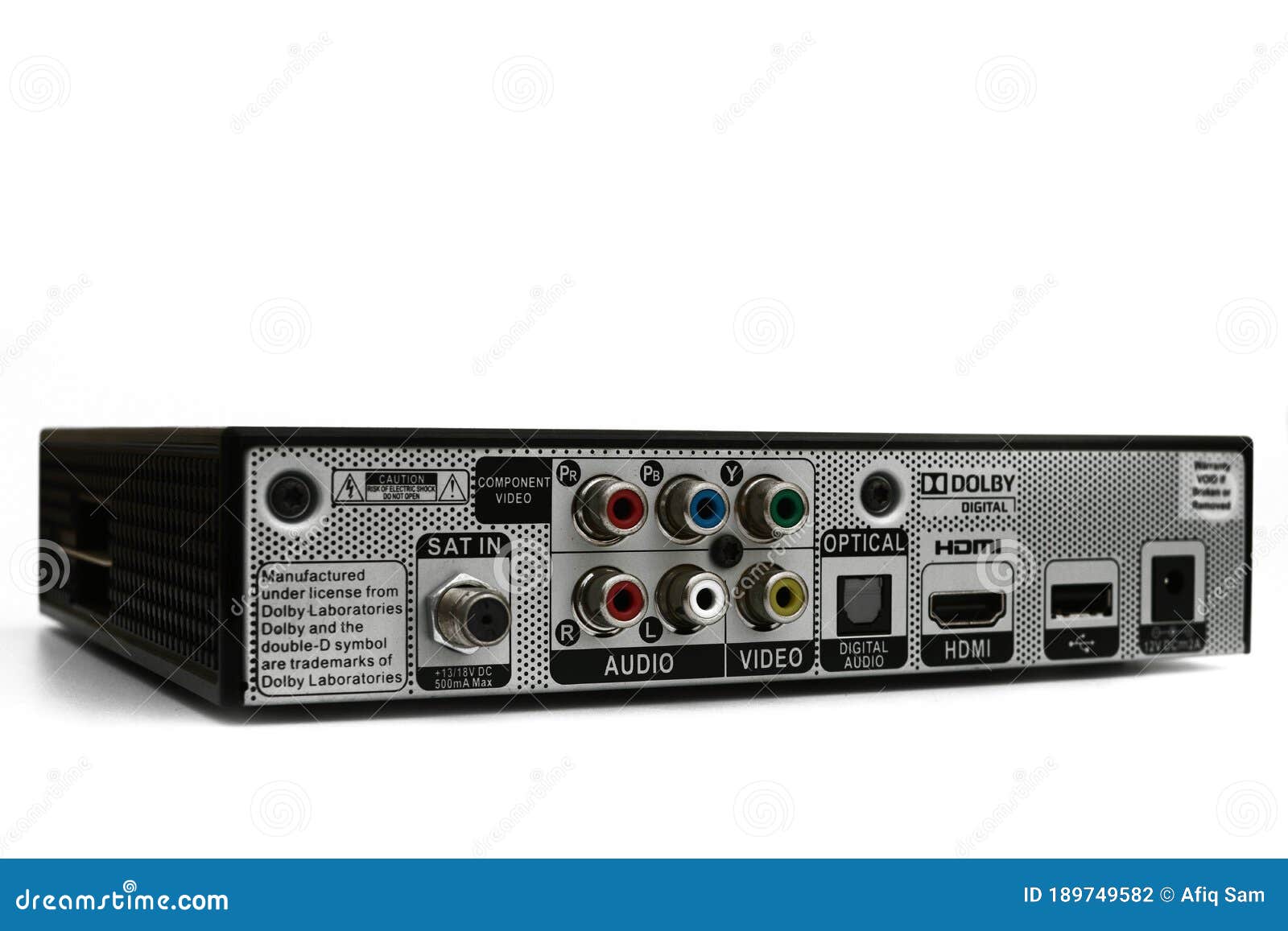 Close Up Back of Dvd Player Editorial Photography - Image of composite ...