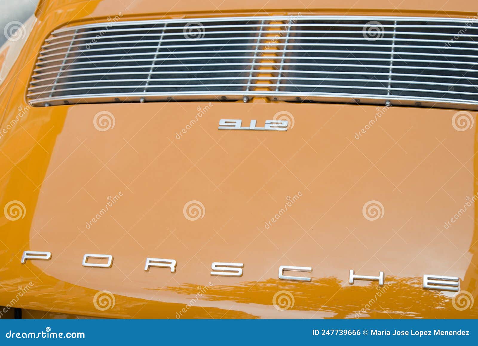 Close-up Of A Porsche LED Matrix System Headlight With Reflections Of ...