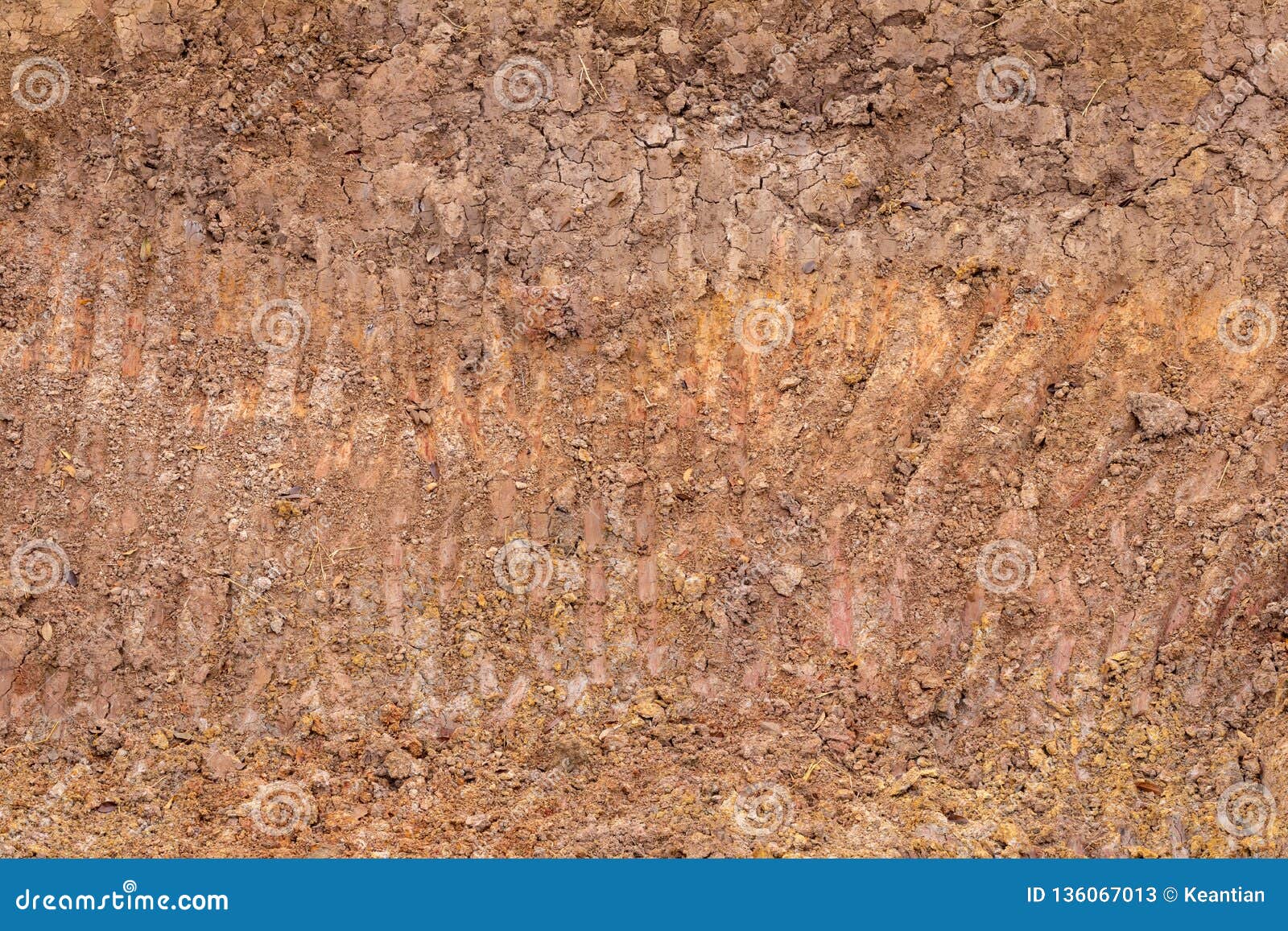 Sandy Loam Surface Which Was Dug Stock Image - Image of design ...