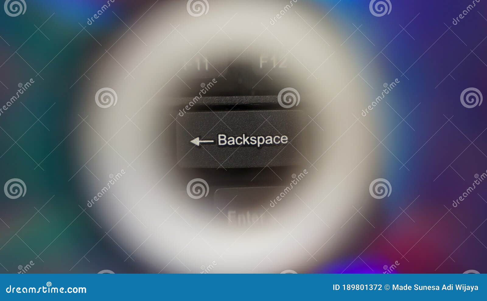 Close Up the Backspace Key on the Computer Keyboard Stock Photo - Image ...