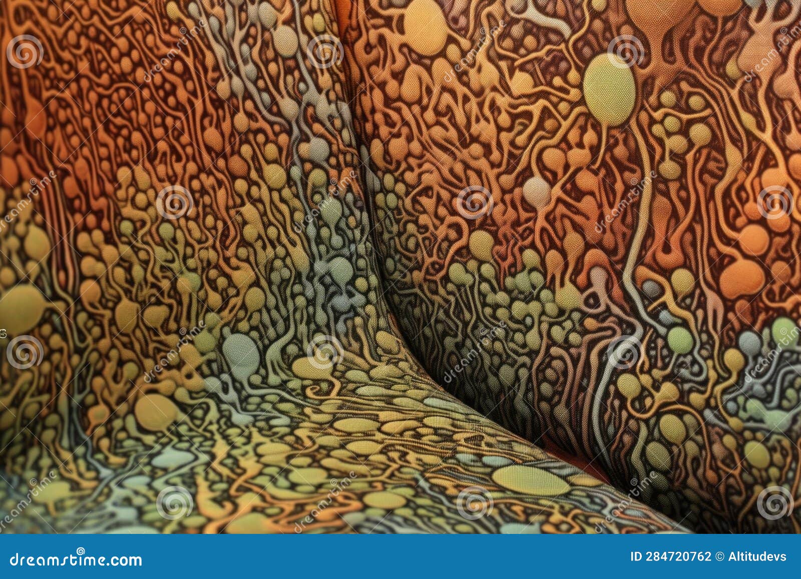Close-up of Bacteria on Bus Seat Fabric Stock Illustration ...