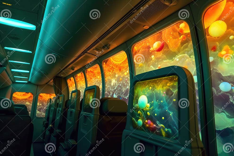 Close-up of Bacteria on in-flight Entertainment Screen Stock ...