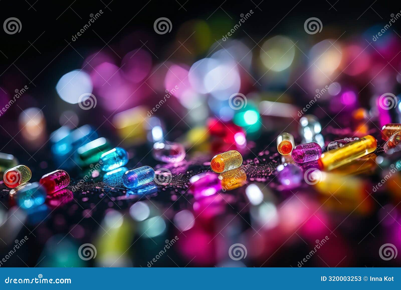 Close-up of Bacteria Microscopic Organisms Under the Microscope in High ...