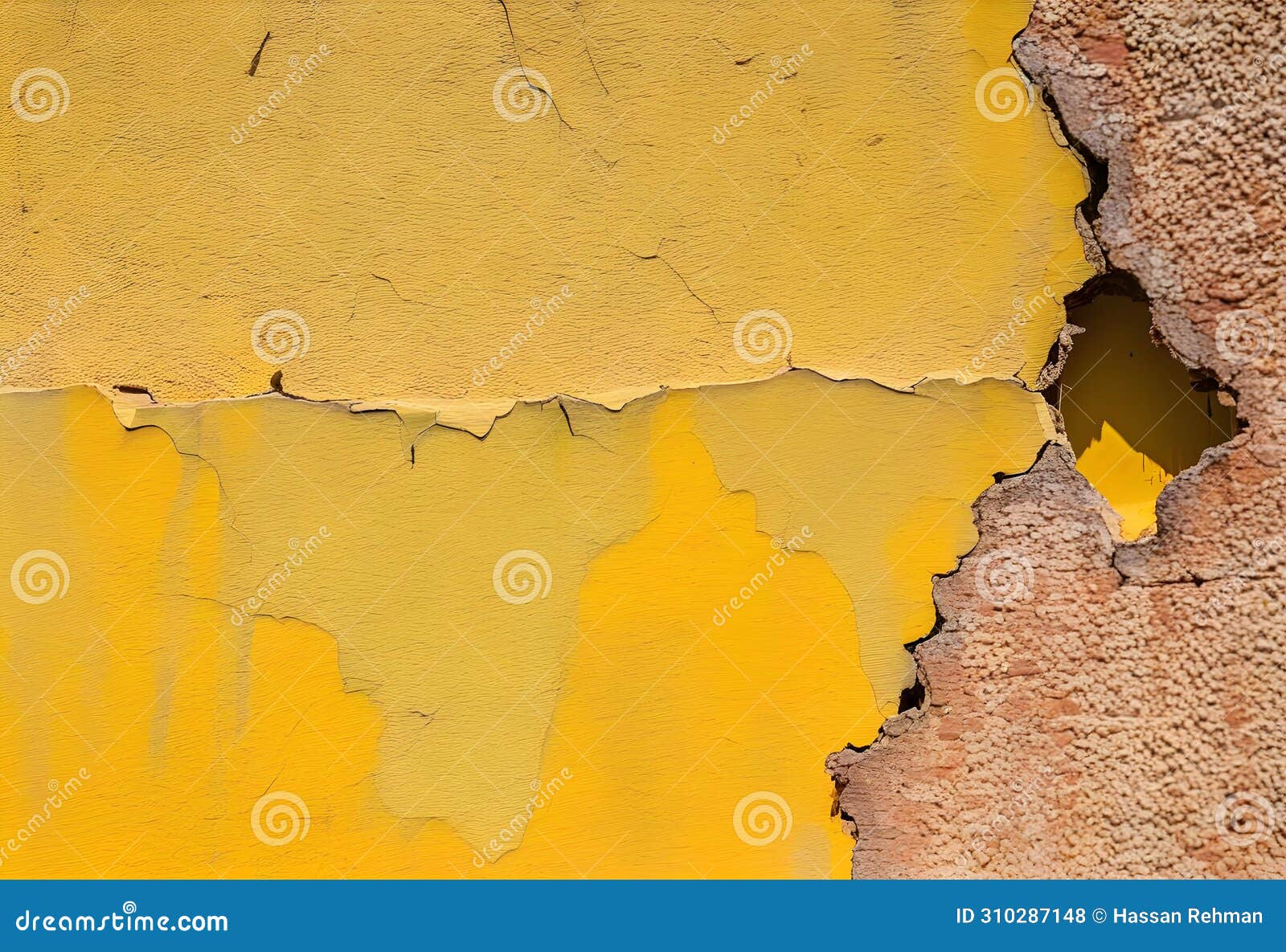 Close-up. Badly Fixed Building Facade Wall Covered With Cracks In ...