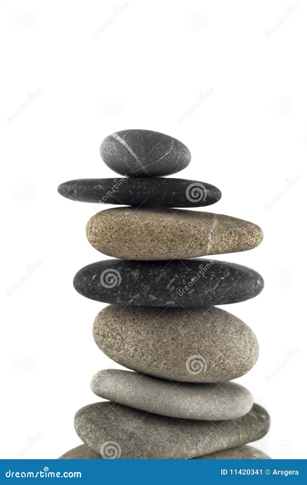 Close-up of Balanced Stone Stack Stock Image - Image of pyramid ...