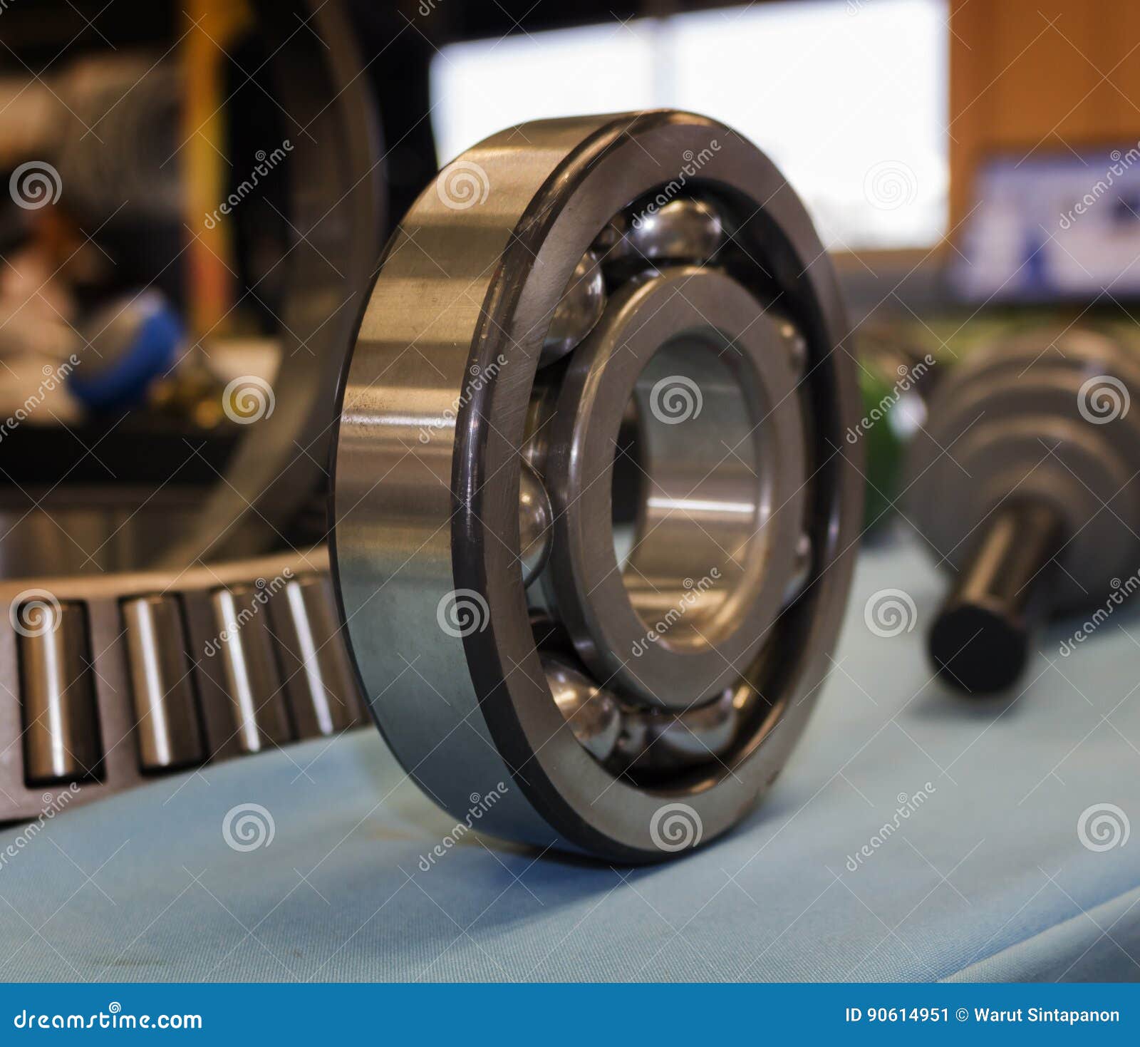 Close Up of a Ball Bearing on a Table Stock Image - Image of sample ...