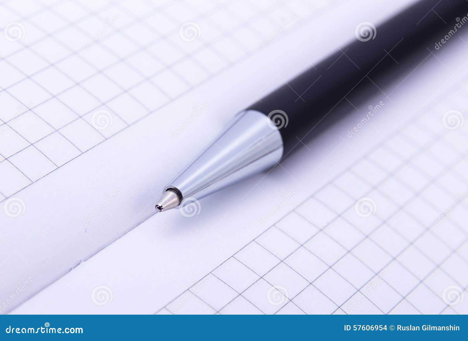 Close-up of Ball Point Pen Over Paper Stock Photo - Image of elegant ...