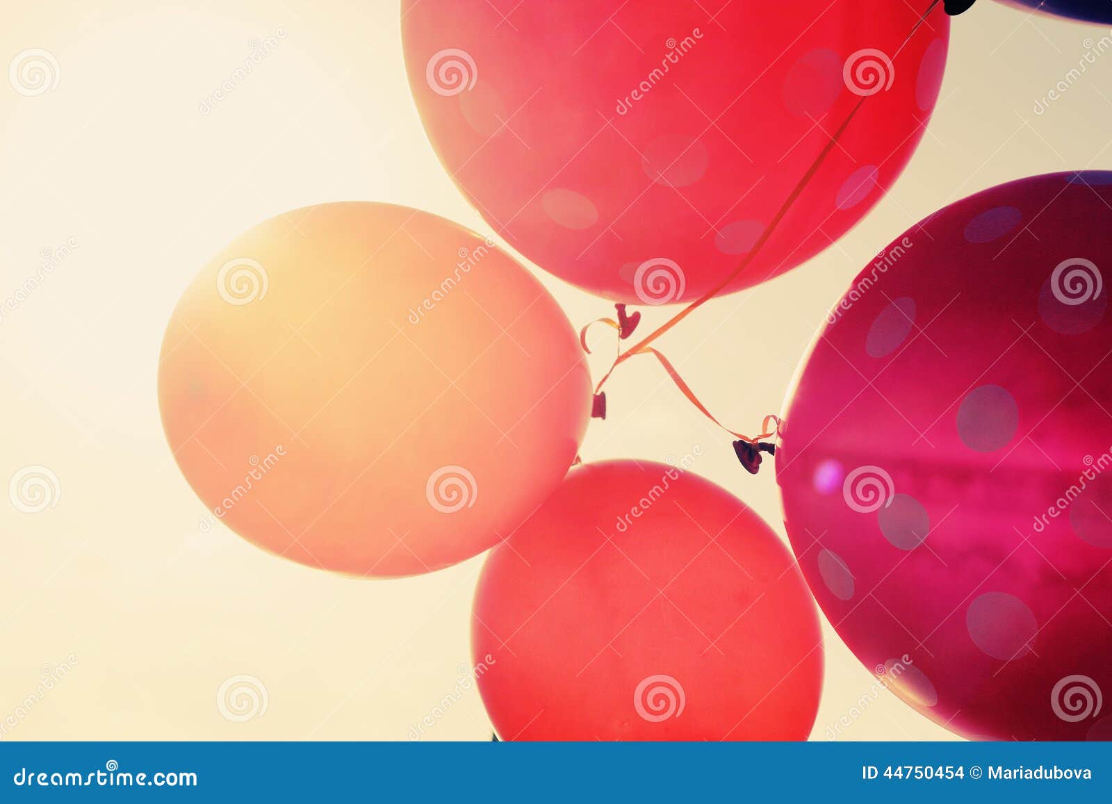 Close up of balloons stock photo. Image of pastel, pattern - 44750454
