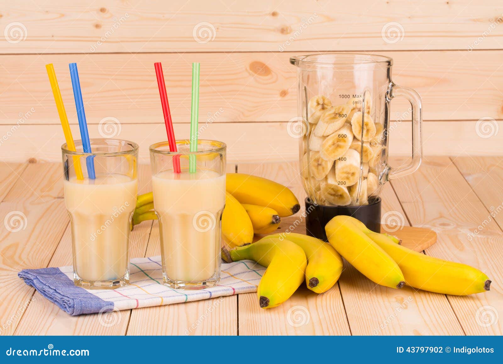 Close Up of Banana Composition. Stock Photo - Image of juicy, blender ...