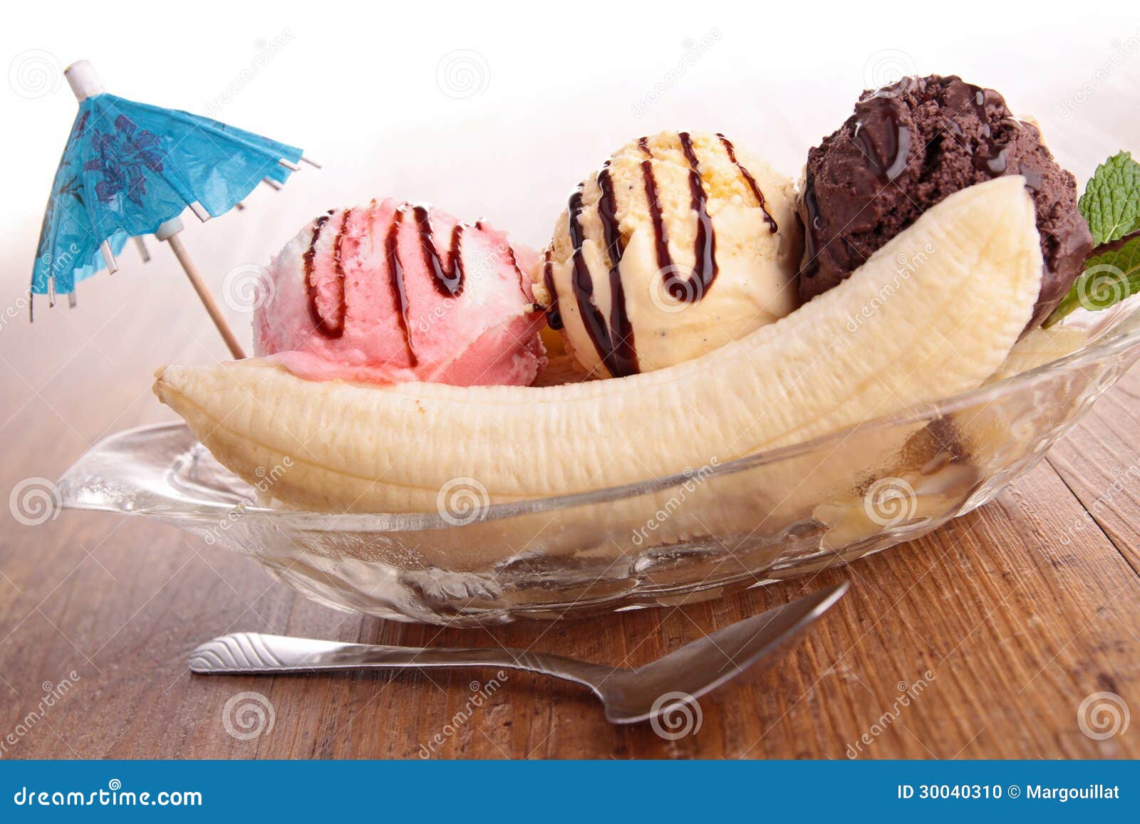 Banana split stock photo. Image of chocolate, sweet, freshness - 30040310