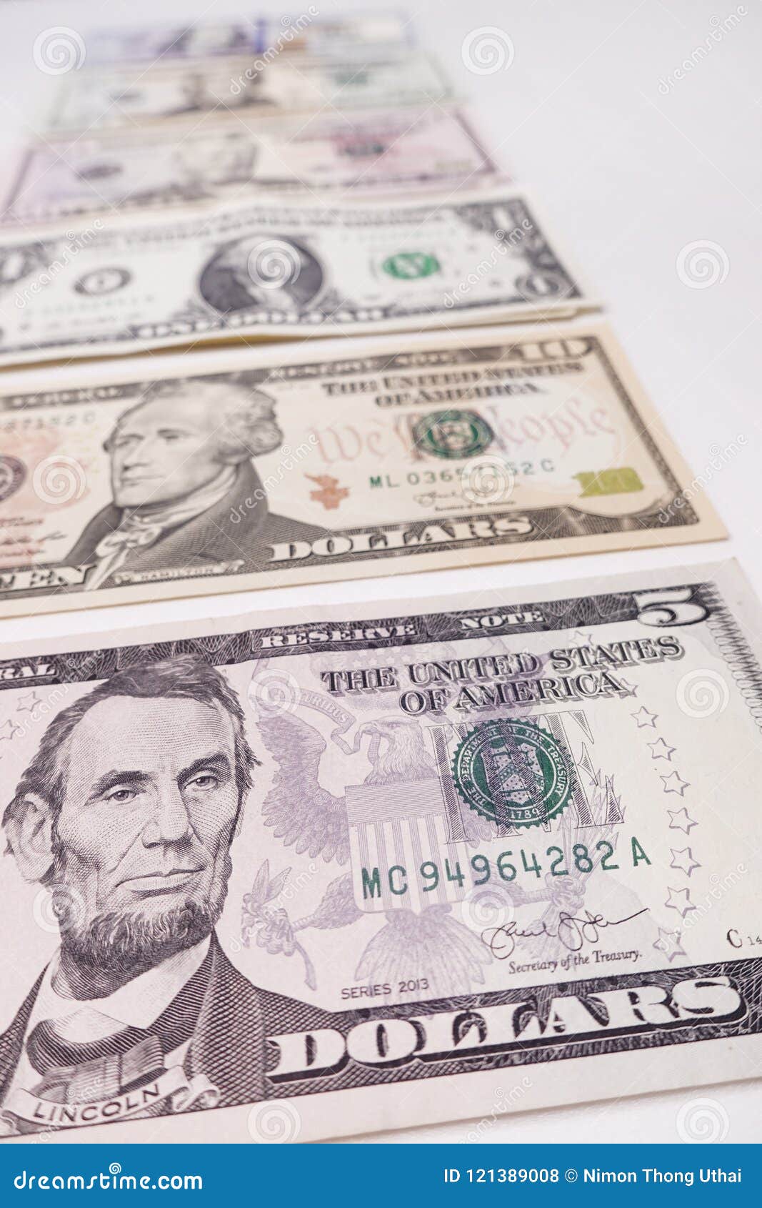 Close up of banknote stock photo. Image of design, cash - 121389008