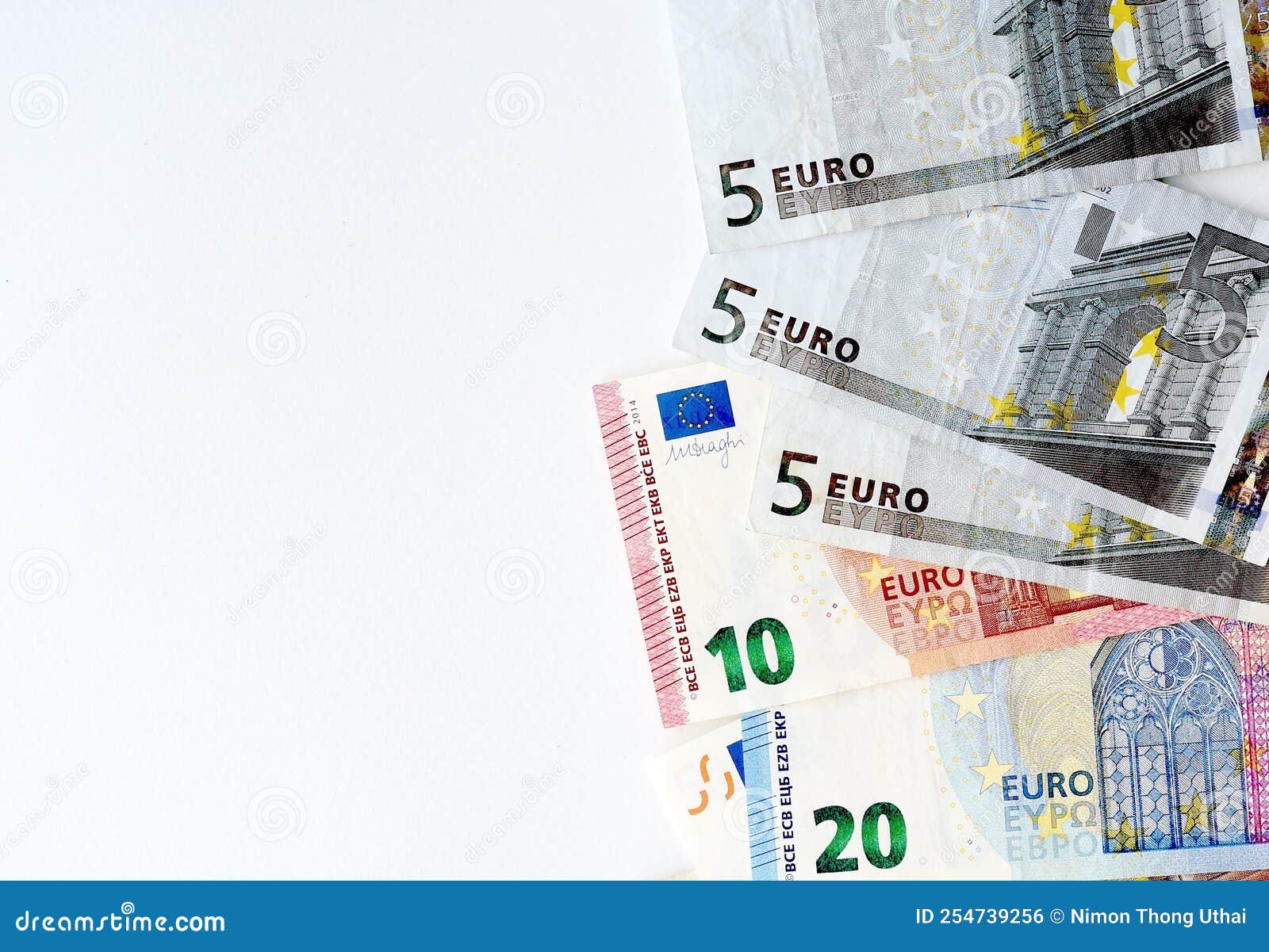 Close up of banknote stock photo. Image of caucasian - 254739256
