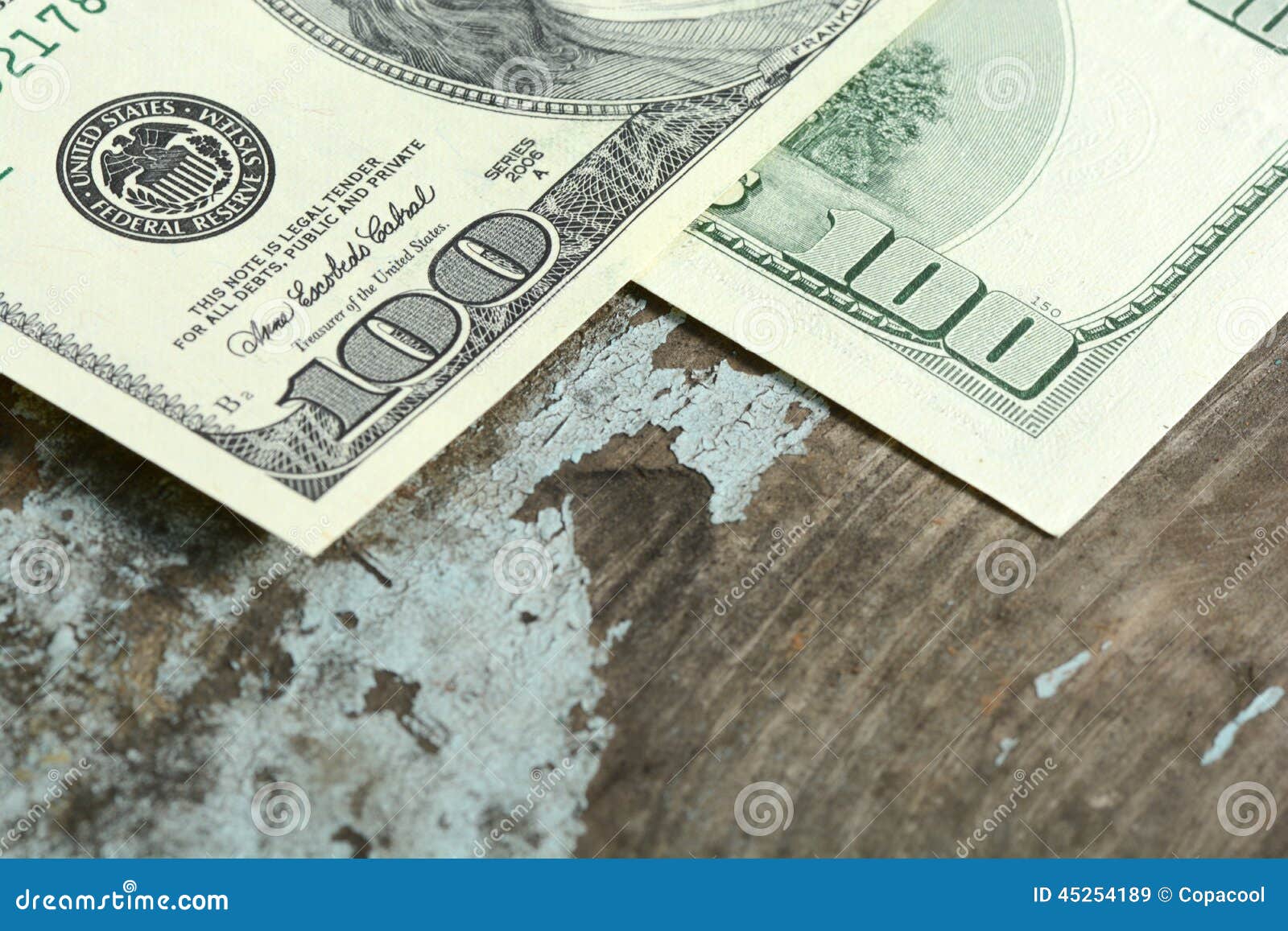 Close-up Of A Banknotes On Wooden Background Stock Image - Image of ...