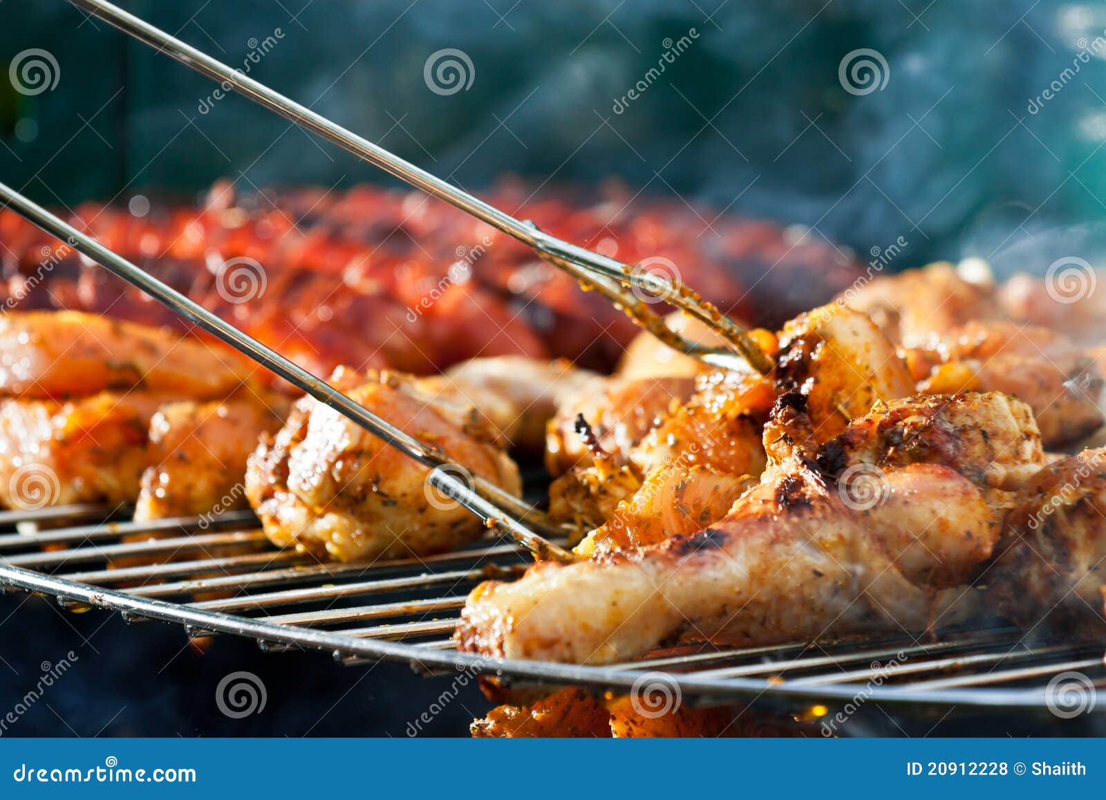 Close-up barbecue Chicken stock photo. Image of food - 20912228