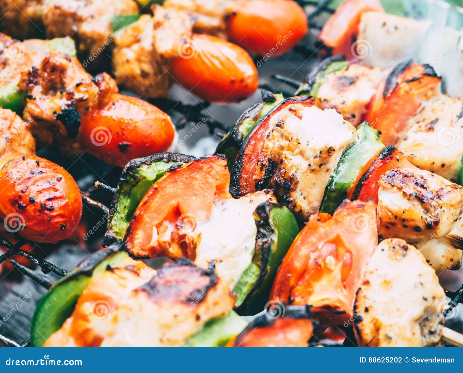 Close up of barbeque. stock photo. Image of grilling - 80625202