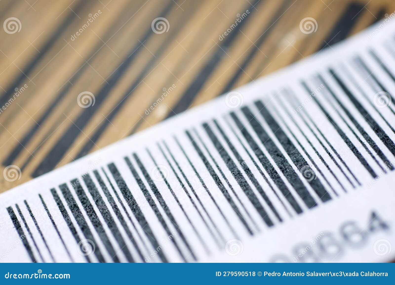 Close-up of a Barcode Printed on Paper Stock Photo - Image of check ...