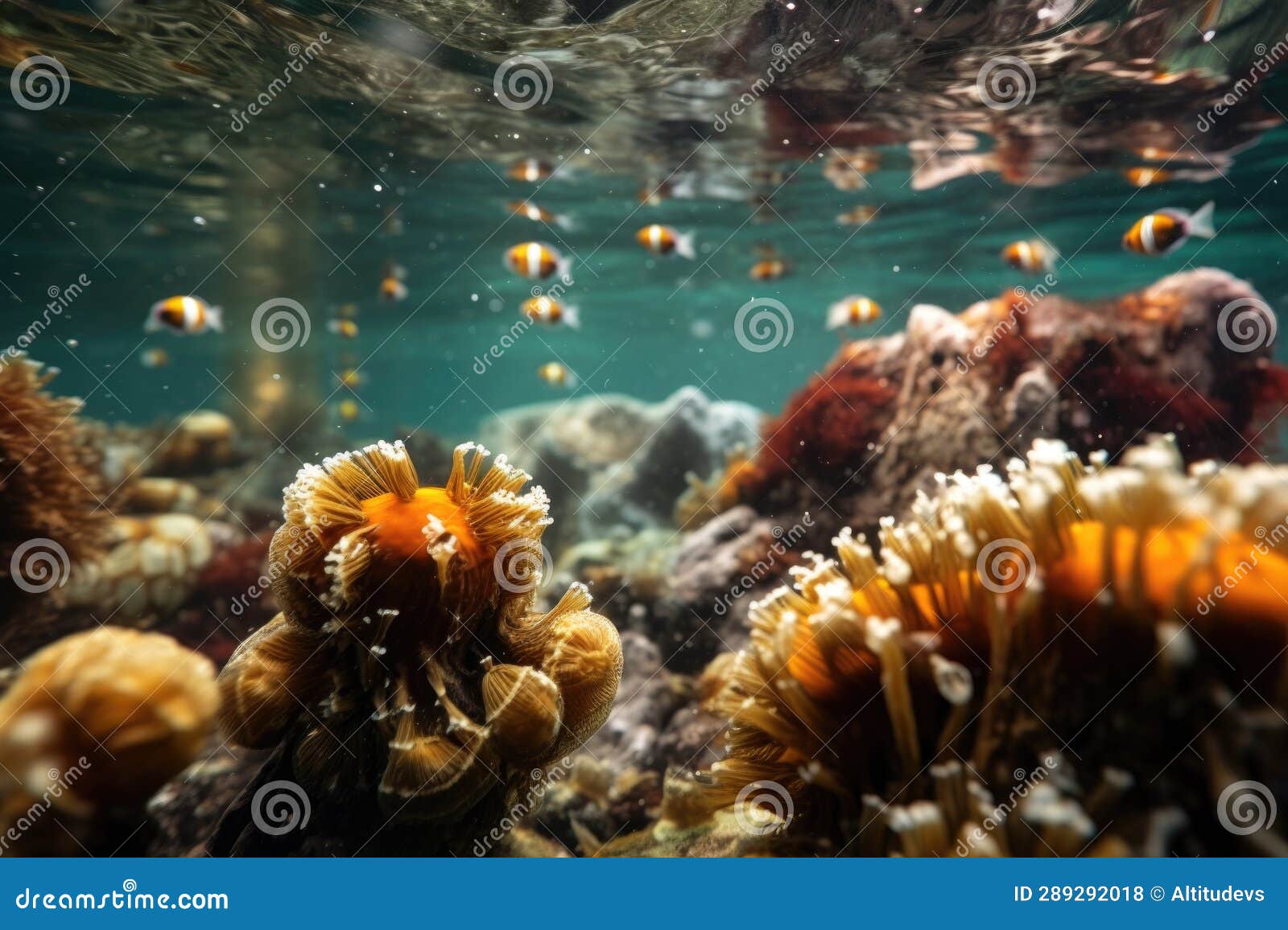 Close-up of Barnacles Feeding in Shallow Water Stock Photo - Image of ...